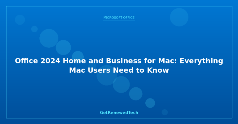 Office 2024 Home and Business for Mac Guide